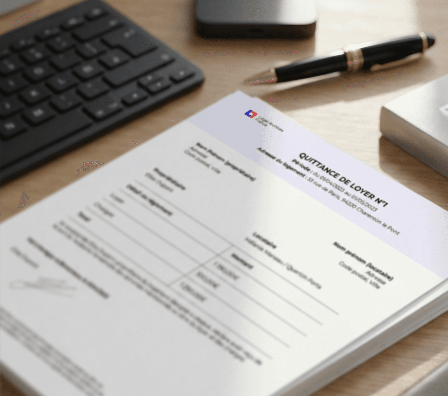 Quittance de Loyer | Attestation Officielle de Paiement